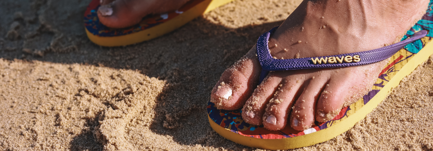 Womens Printed Flip Flops – waves-fashion-au